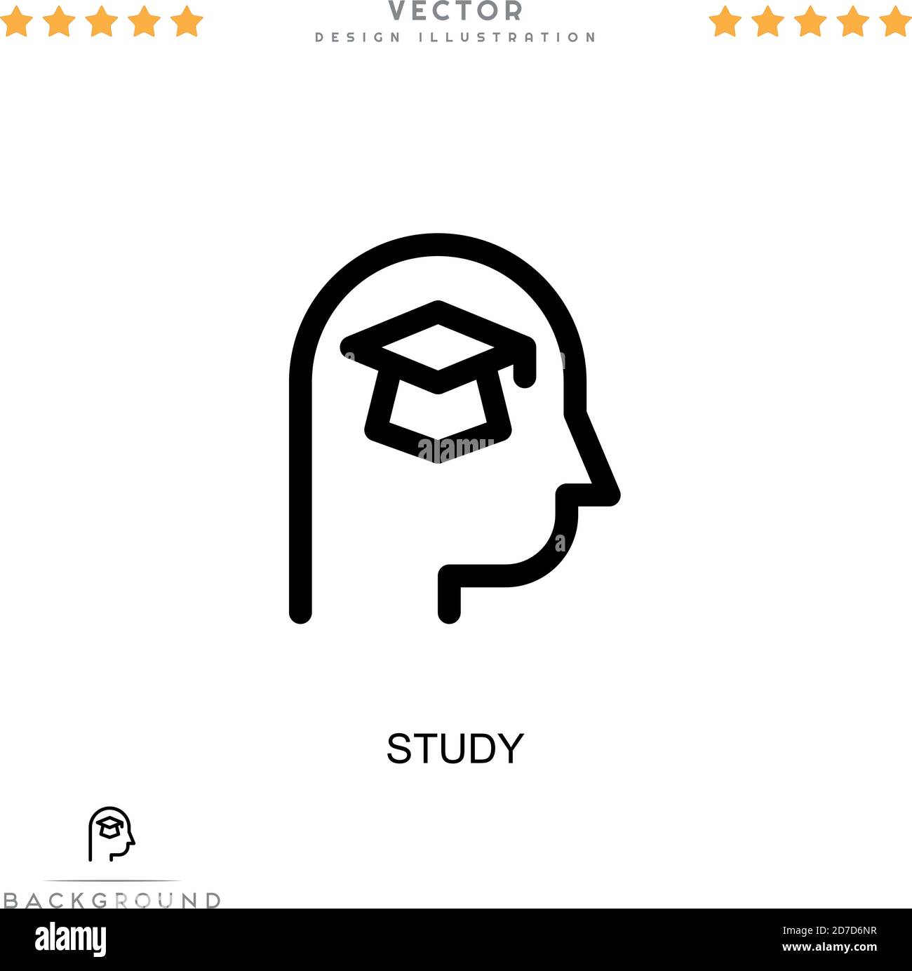 Study icon. Simple element from digital disruption collection. Line ...