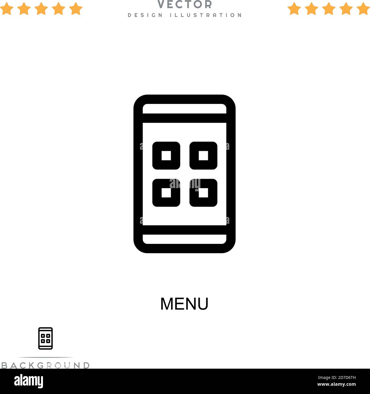 Menu icon. Simple element from digital disruption collection. Line Menu ...