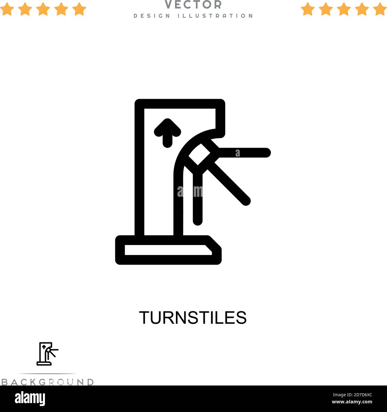 Turnstiles icon. Simple element from digital disruption collection ...