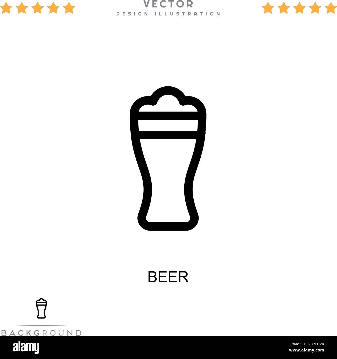 Beer icon. Simple element from digital disruption collection. Line Beer ...