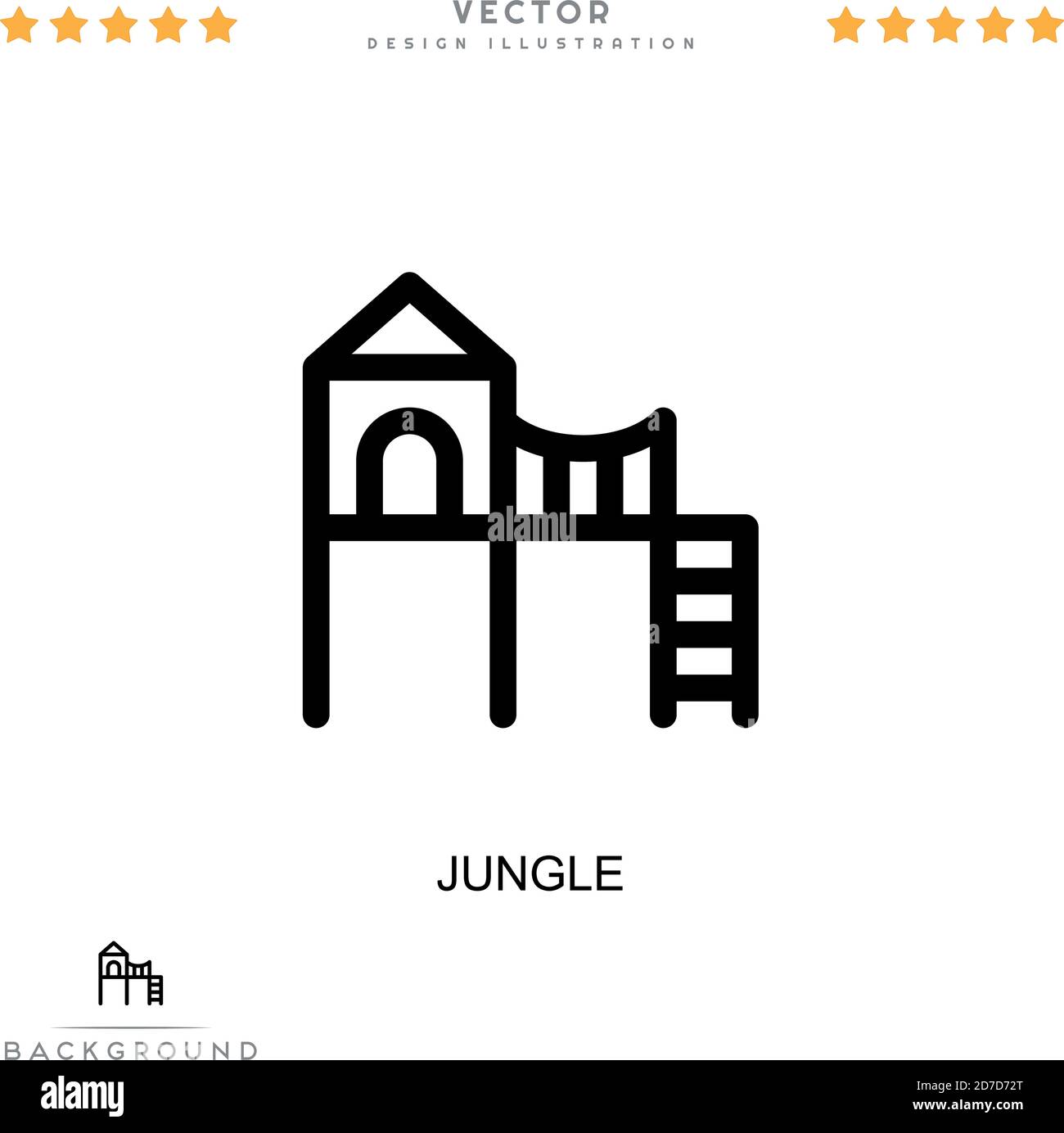 Jungle icon. Simple element from digital disruption collection. Line ...
