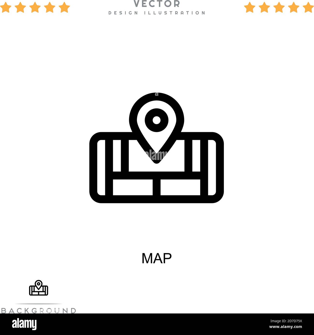 Map icon. Simple element from digital disruption collection. Line Map ...