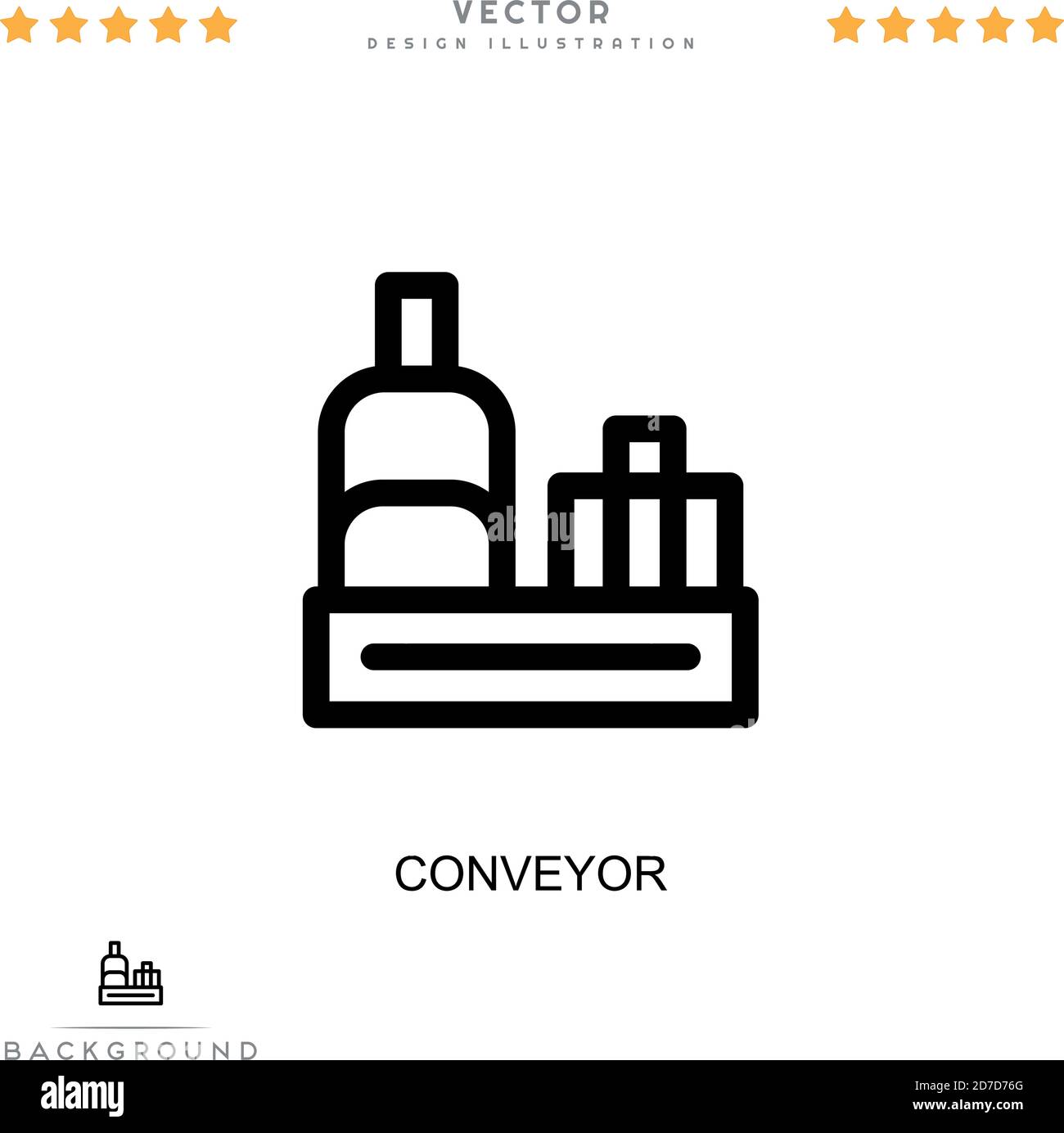 Conveyor icon. Simple element from digital disruption collection. Line ...