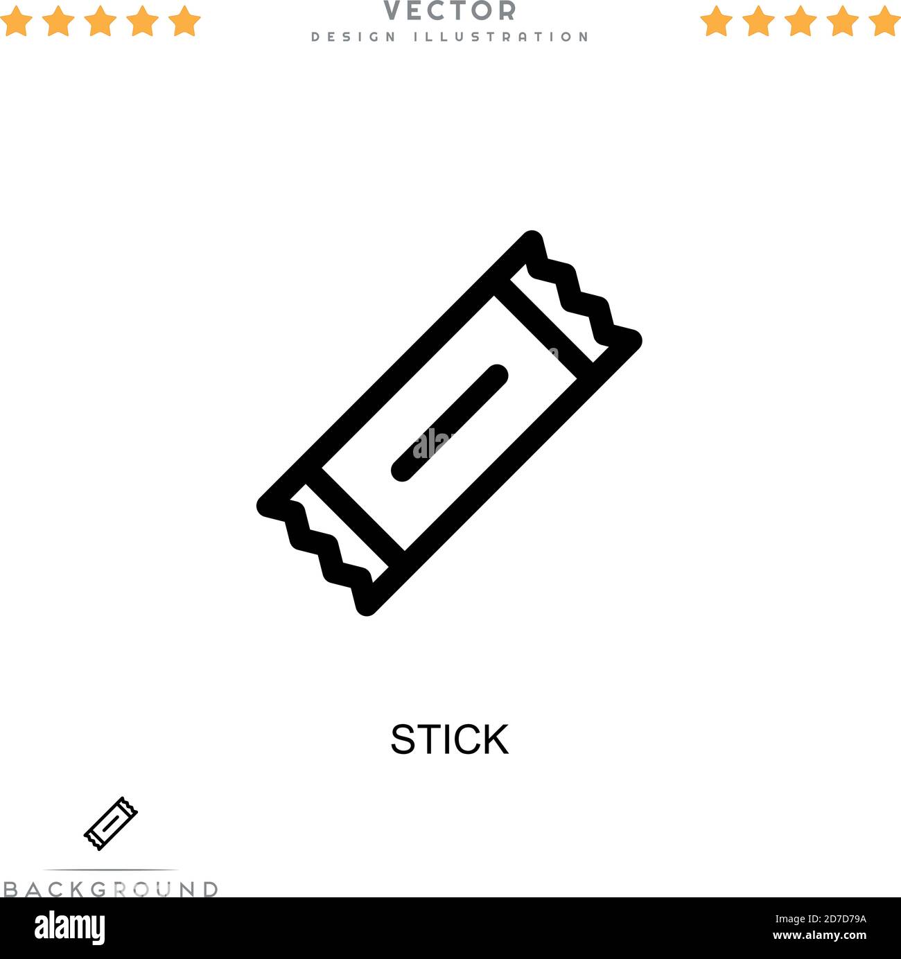 Stick icon. Simple element from digital disruption collection. Line ...