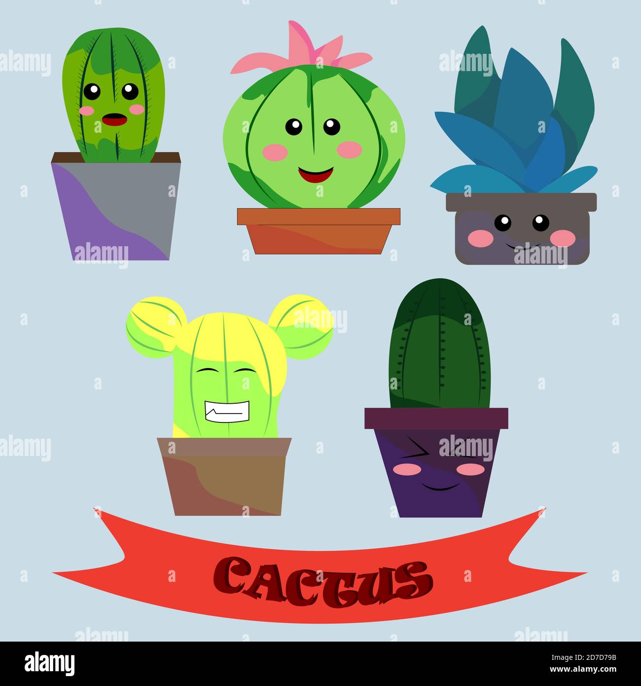Happy cactus drawing hi-res stock photography and images - Alamy