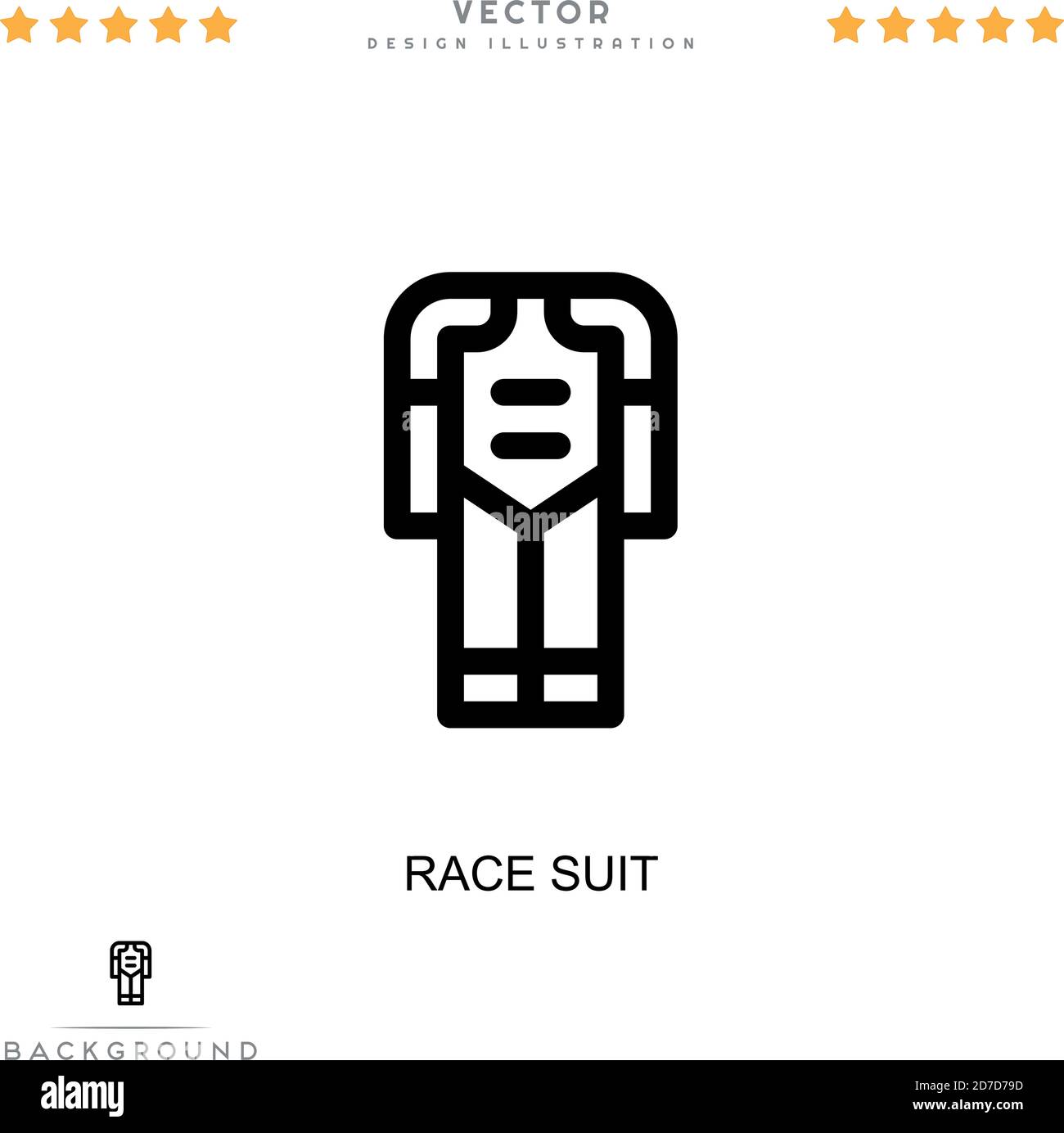 Race suit icon. Simple element from digital disruption collection. Line ...
