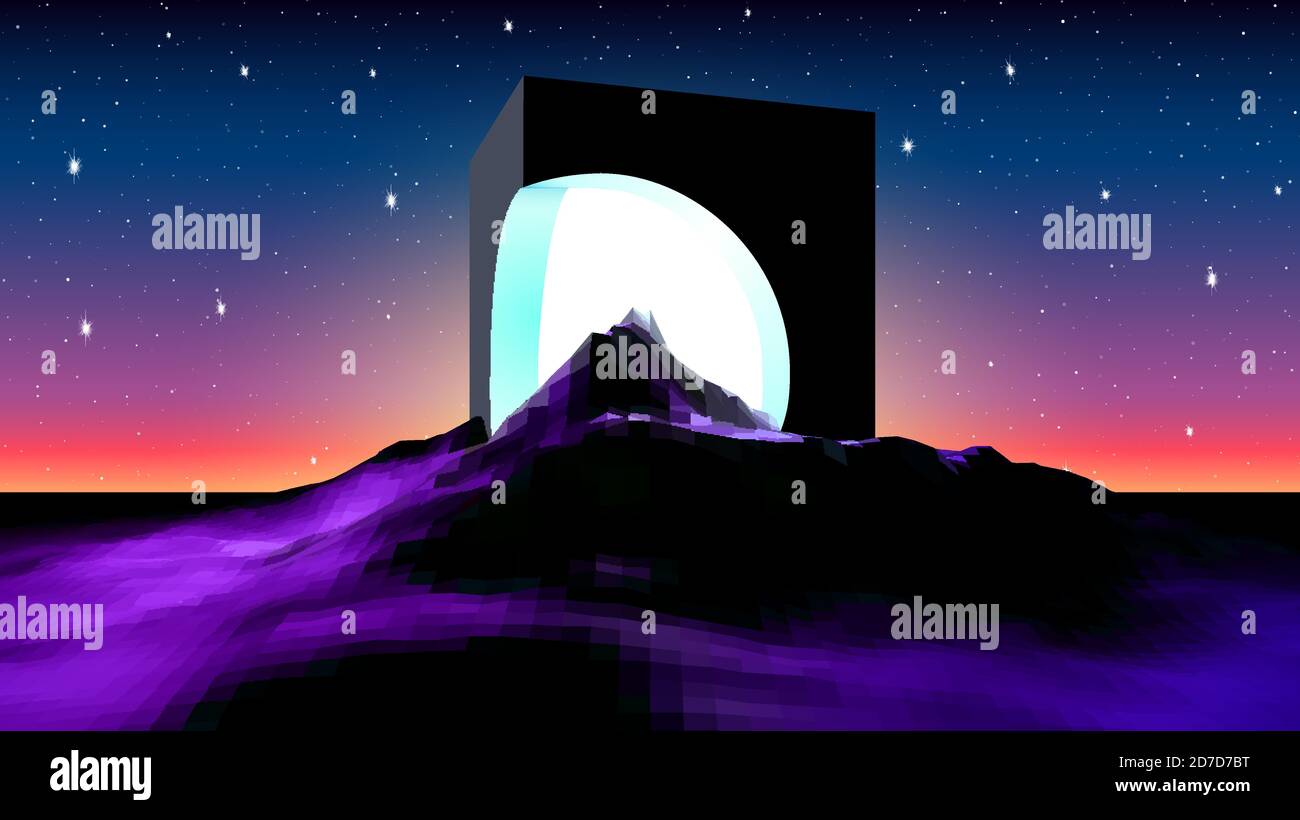 Sci fi cube Stock Vector Images - Alamy