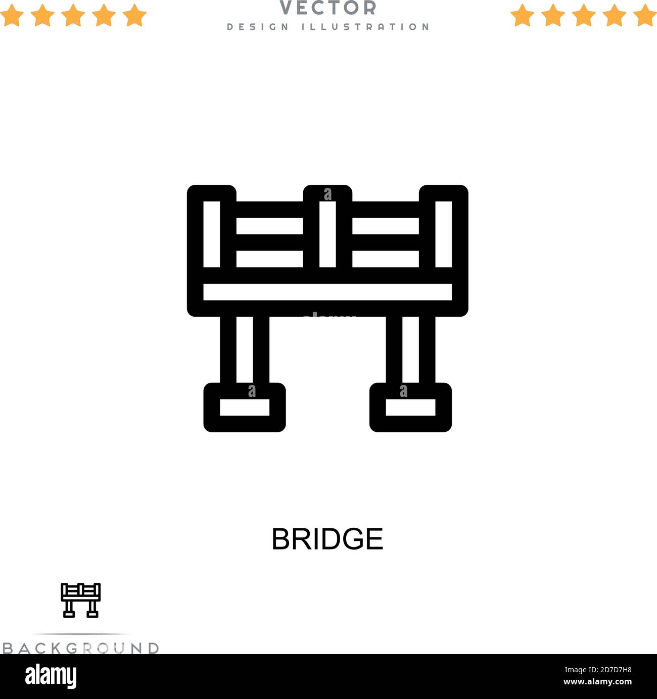 Bridge icon. Simple element from digital disruption collection. Line ...