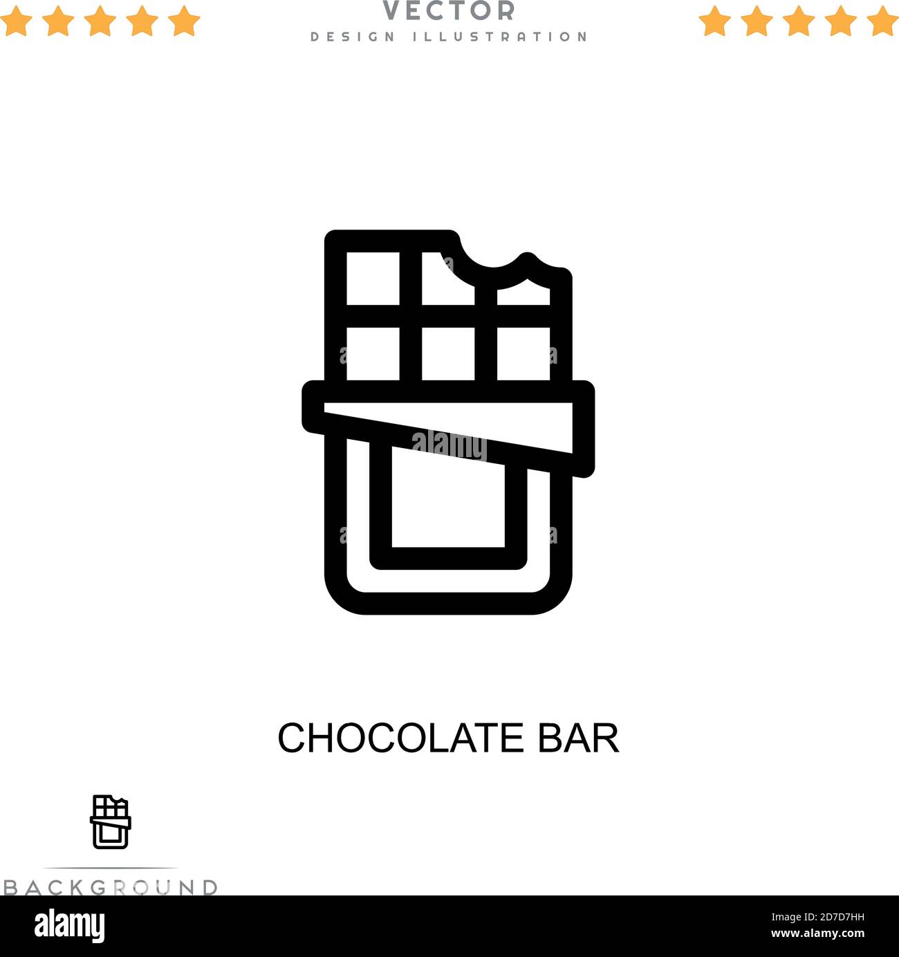 Chocolate bar icon. Simple element from digital disruption collection ...
