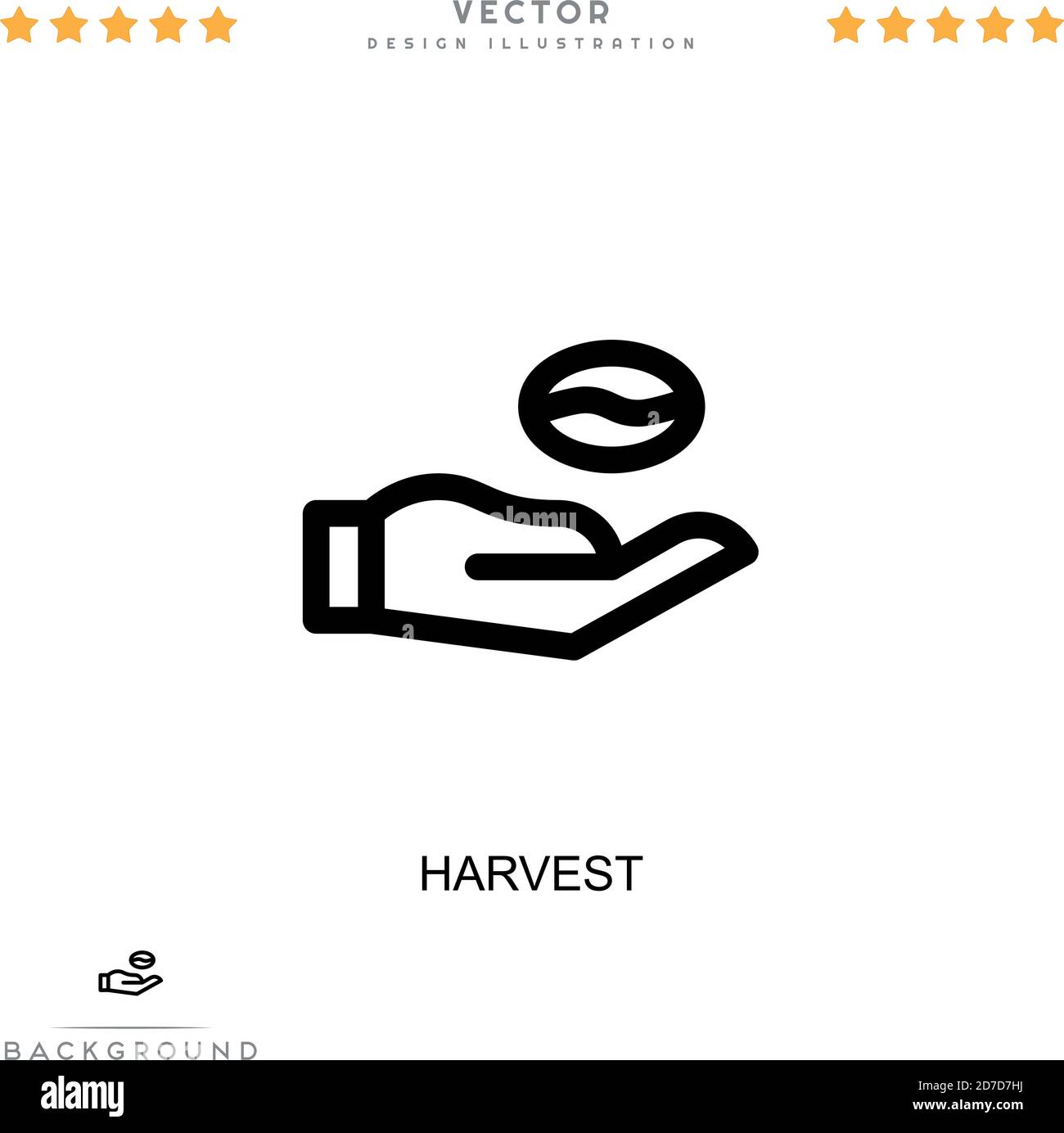 Harvest icon. Simple element from digital disruption collection. Line ...