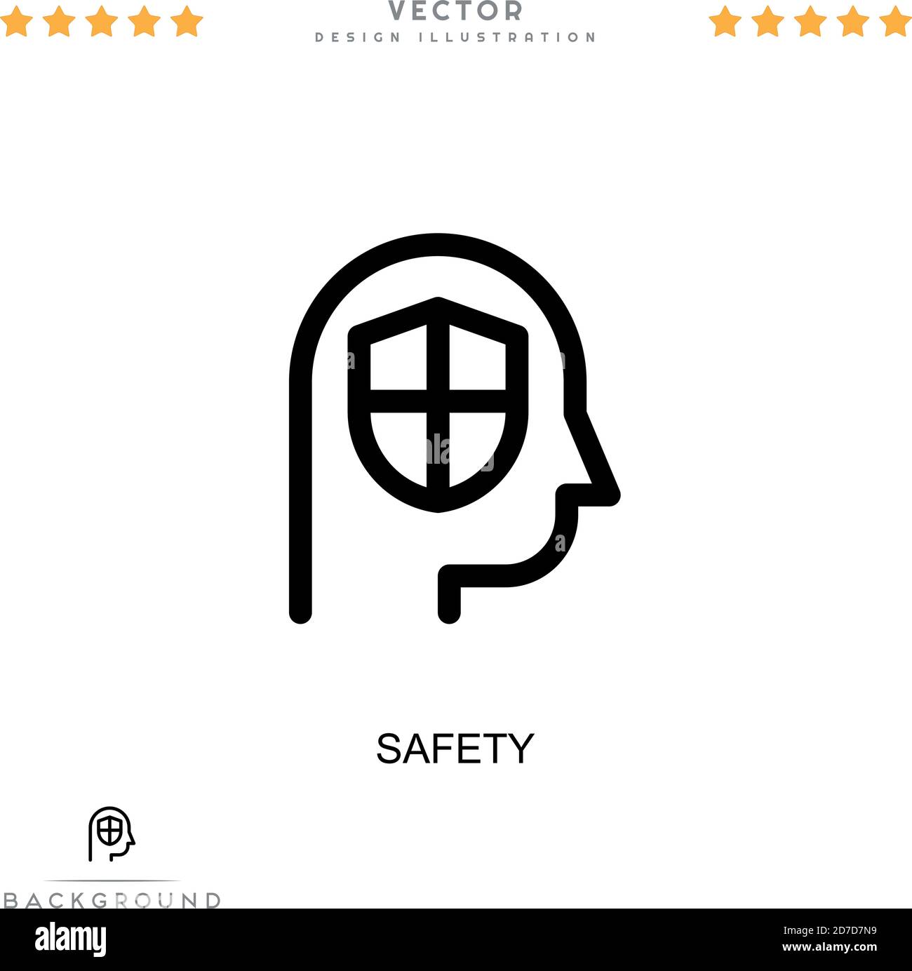 Safety icon. Simple element from digital disruption collection. Line ...
