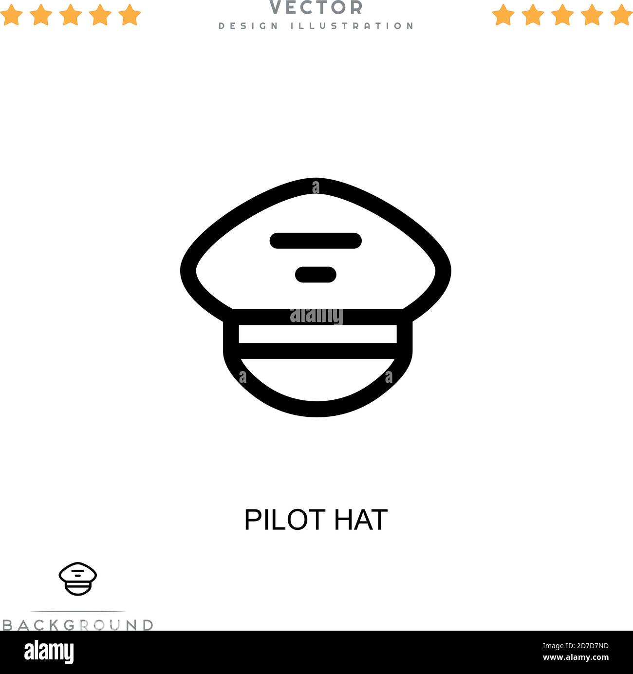 Pilot Hat Template