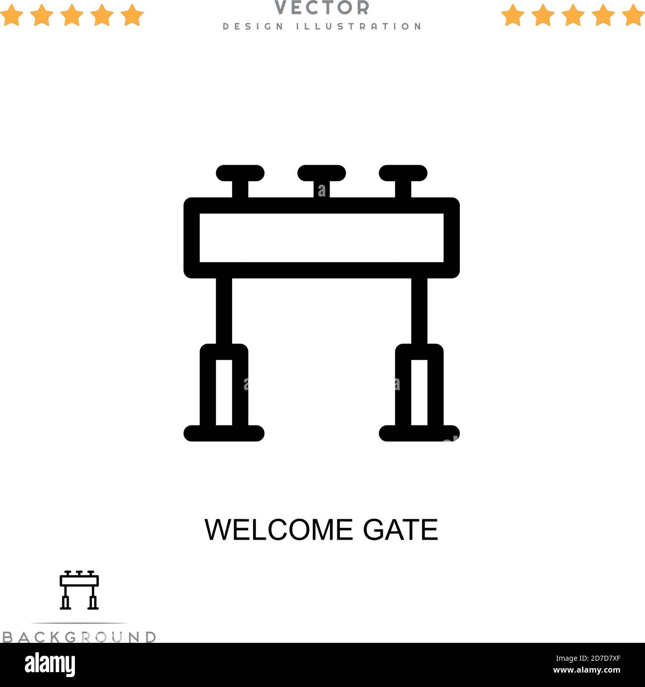 Welcome gate icon. Simple element from digital disruption collection ...