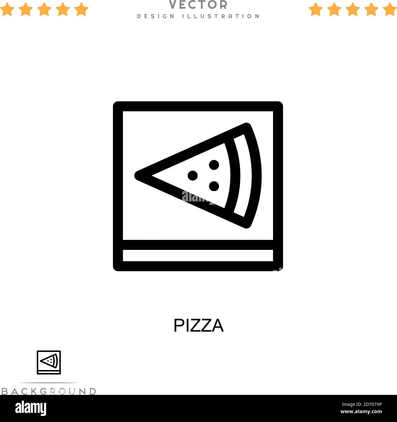 Pizza icon. Simple element from digital disruption collection. Line ...