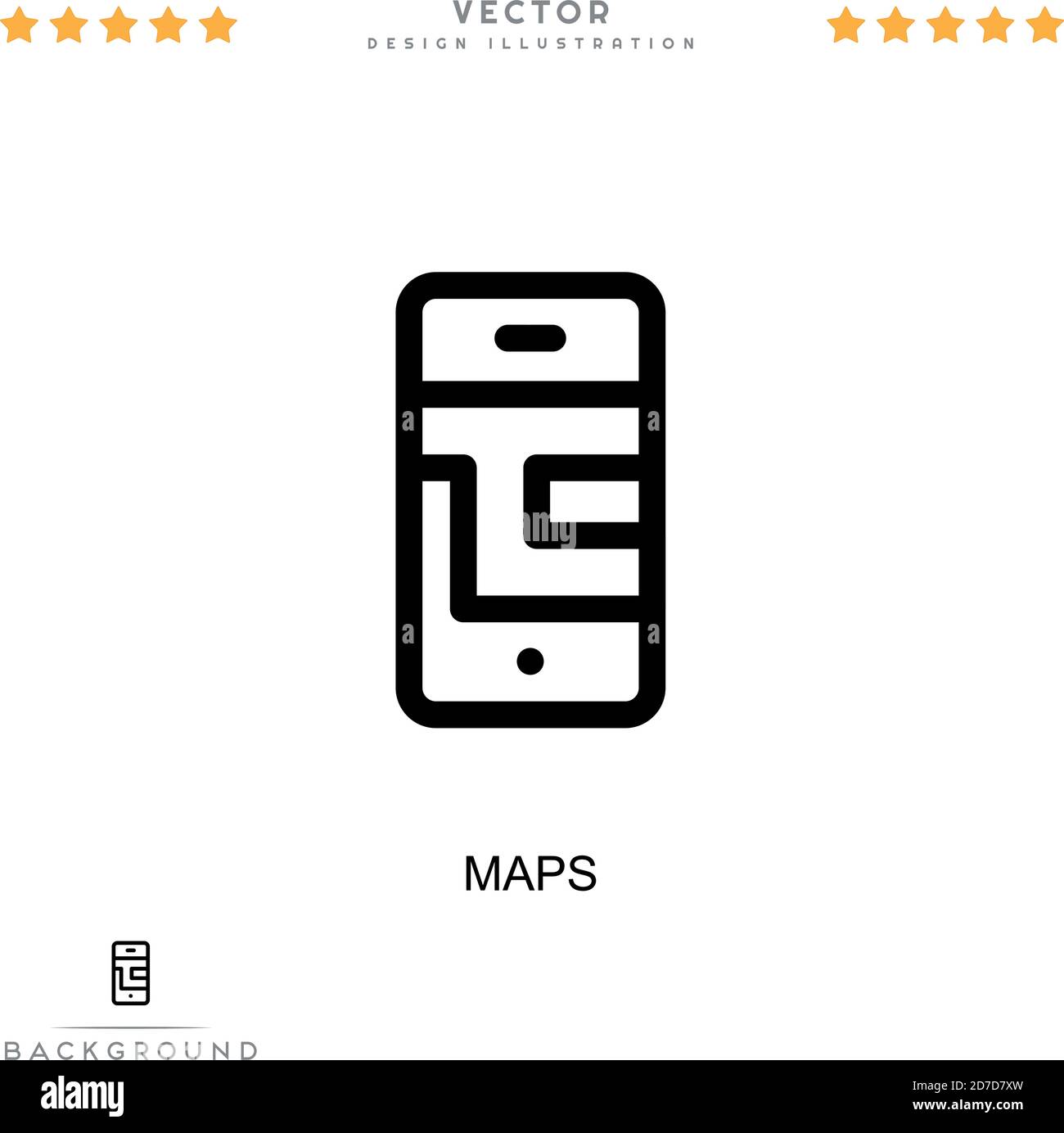 Maps icon. Simple element from digital disruption collection. Line Maps ...