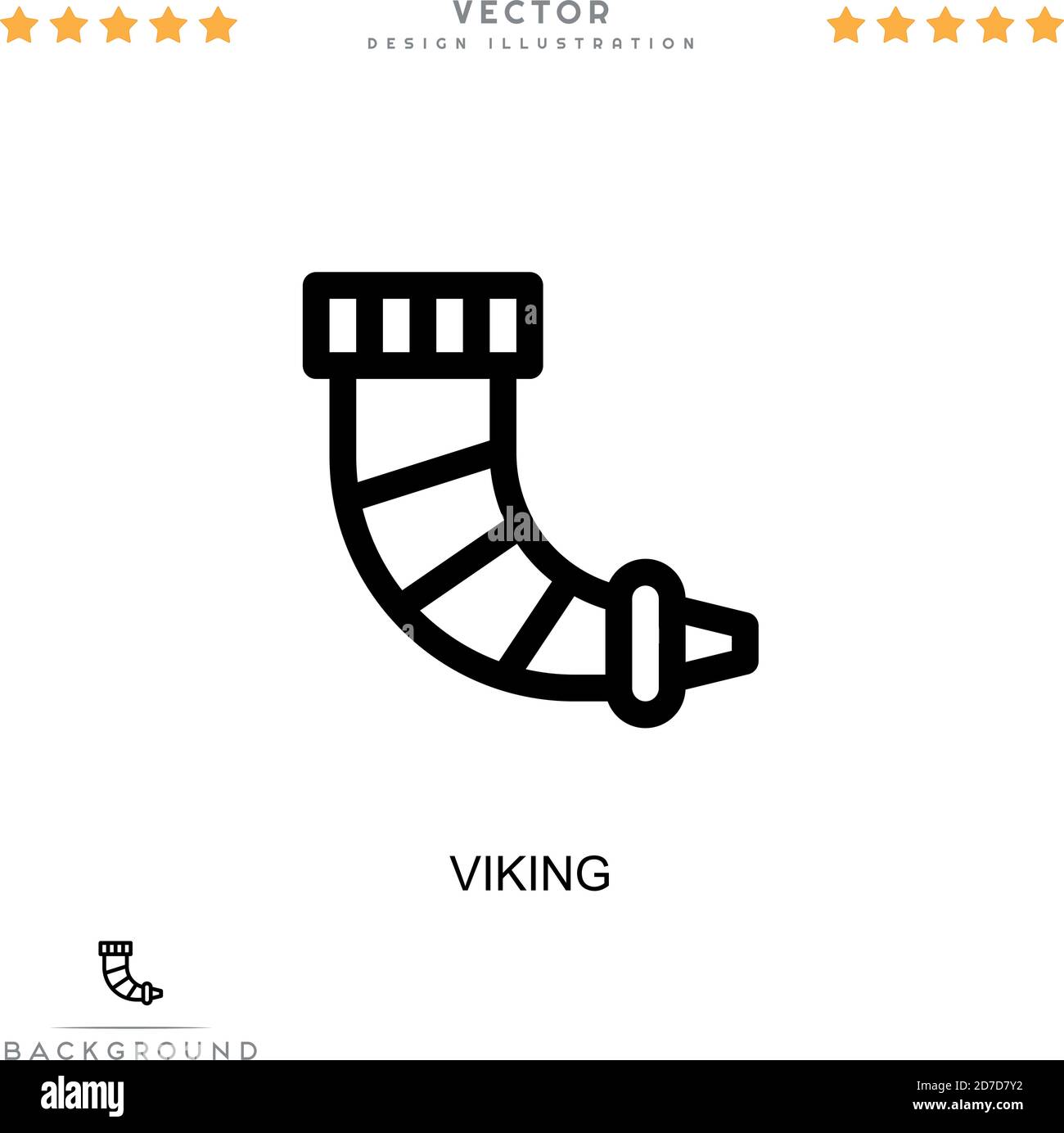 Viking icon. Simple element from digital disruption collection. Line ...