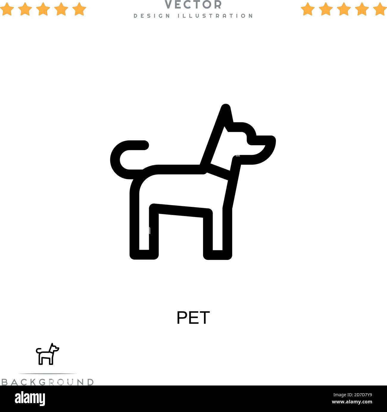 Pet icon. Simple element from digital disruption collection. Line Pet ...
