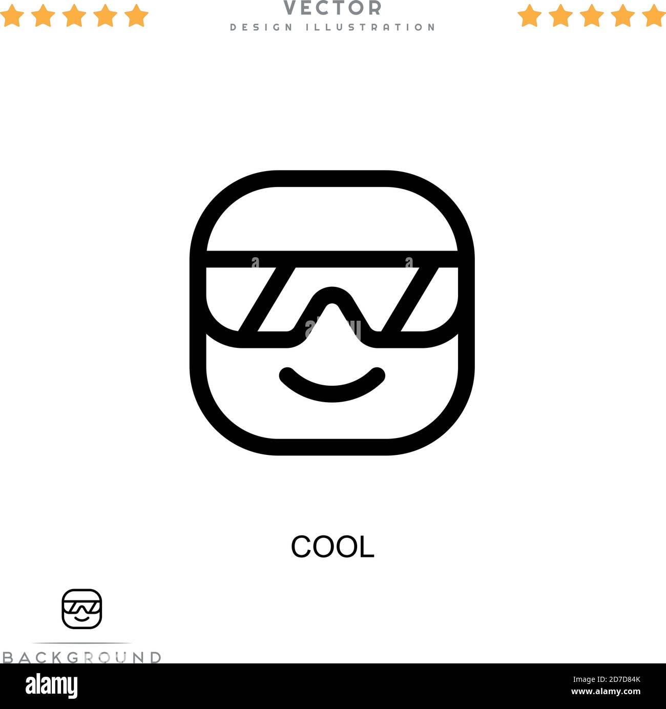 Cool icon. Simple element from digital disruption collection. Line Cool ...
