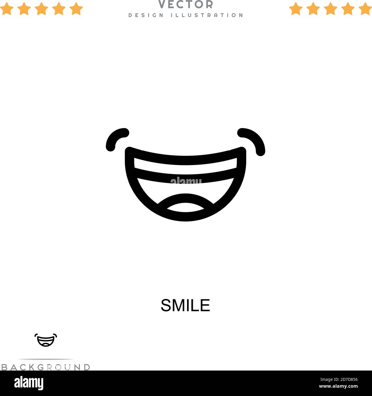 Smile icon. Simple element from digital disruption collection. Line ...
