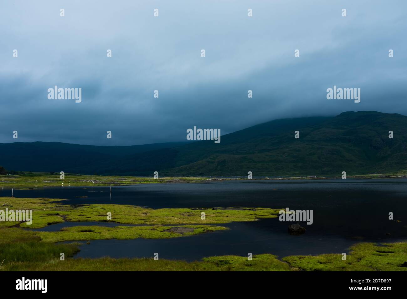 Isle of Mull view across loch Stock Photo - Alamy