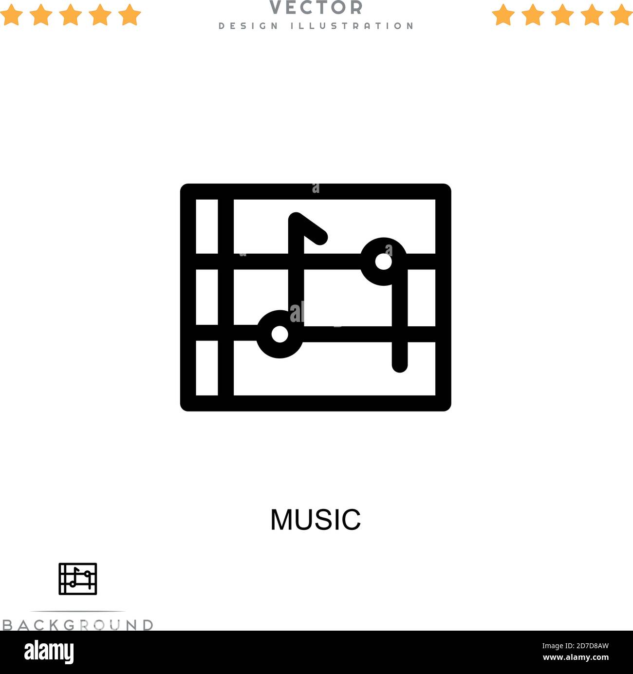 Music icon. Simple element from digital disruption collection. Line ...