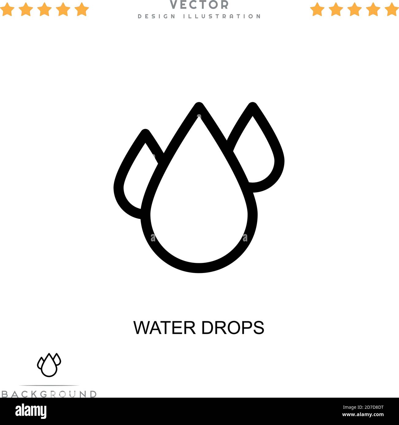 Water drops icon. Simple element from digital disruption collection ...