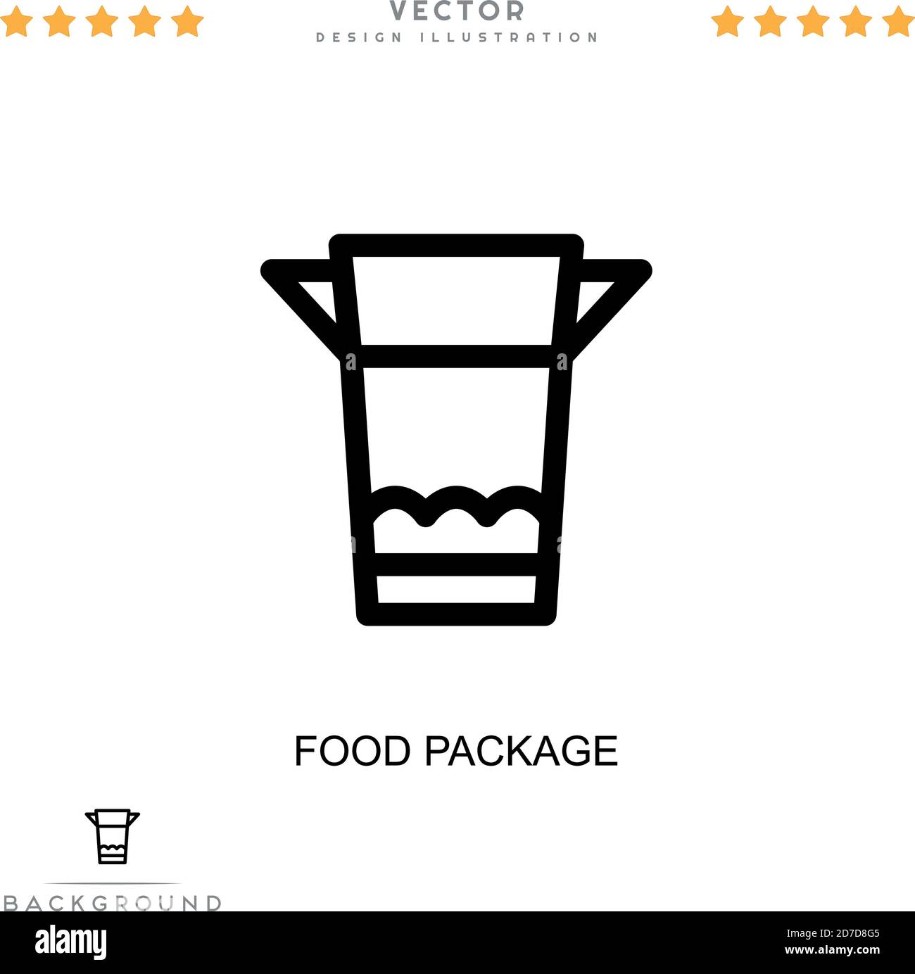 Food package icon. Simple element from digital disruption collection ...