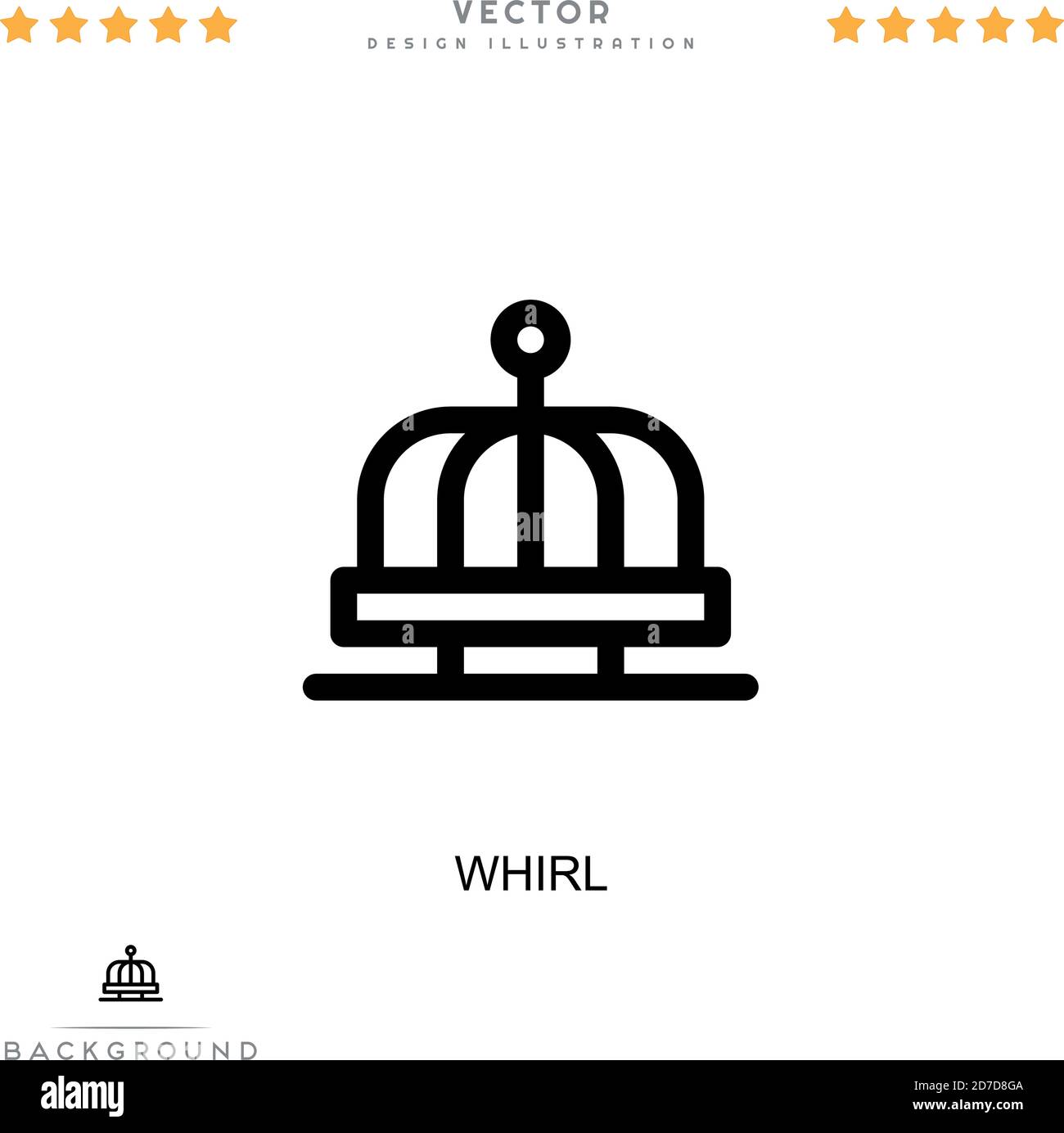 Whirl icon. Simple element from digital disruption collection. Line ...