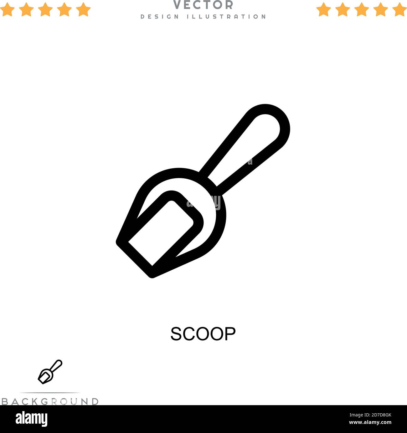 Scoop icon. Simple element from digital disruption collection. Line ...
