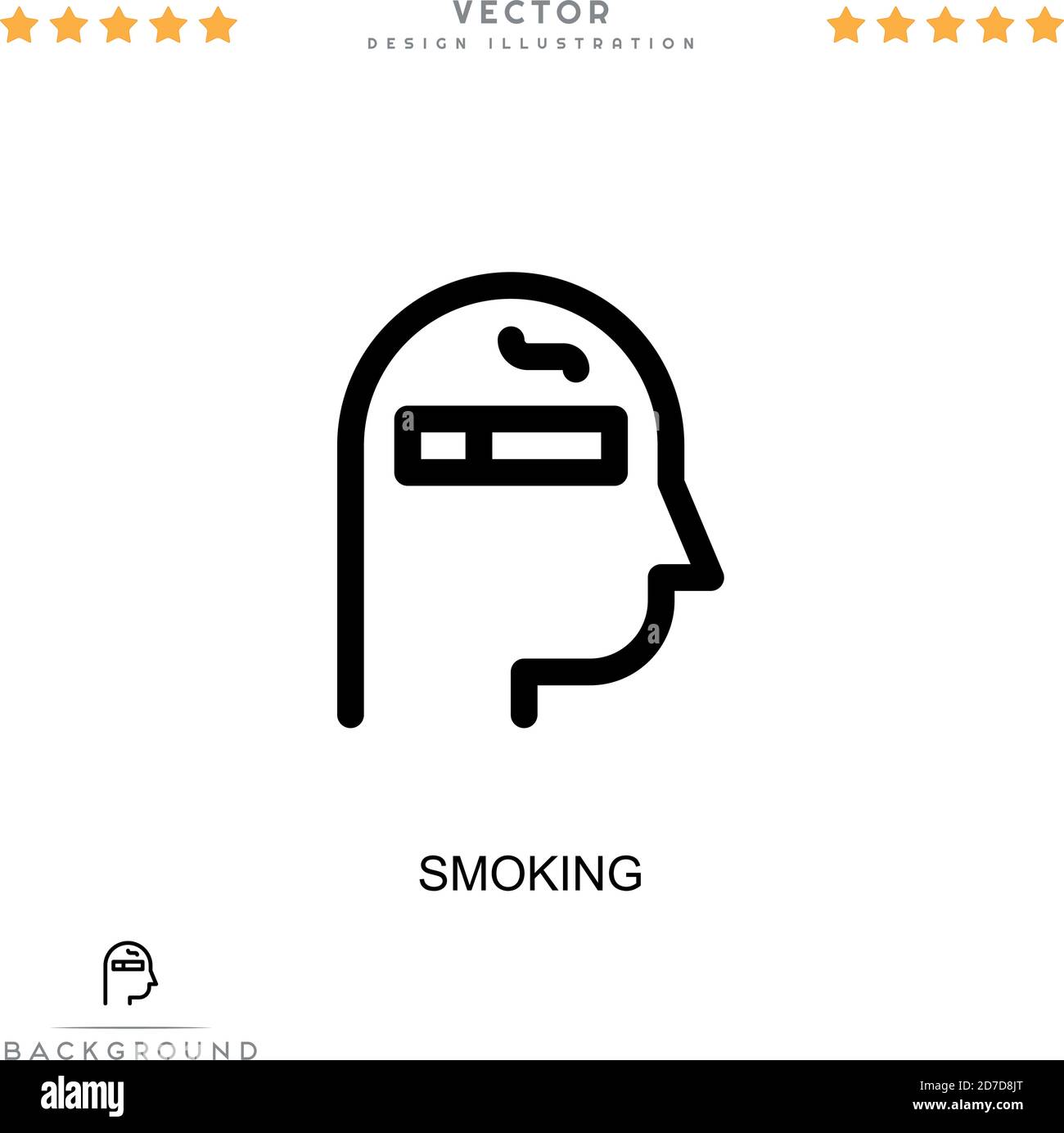 Smoking icon. Simple element from digital disruption collection. Line ...