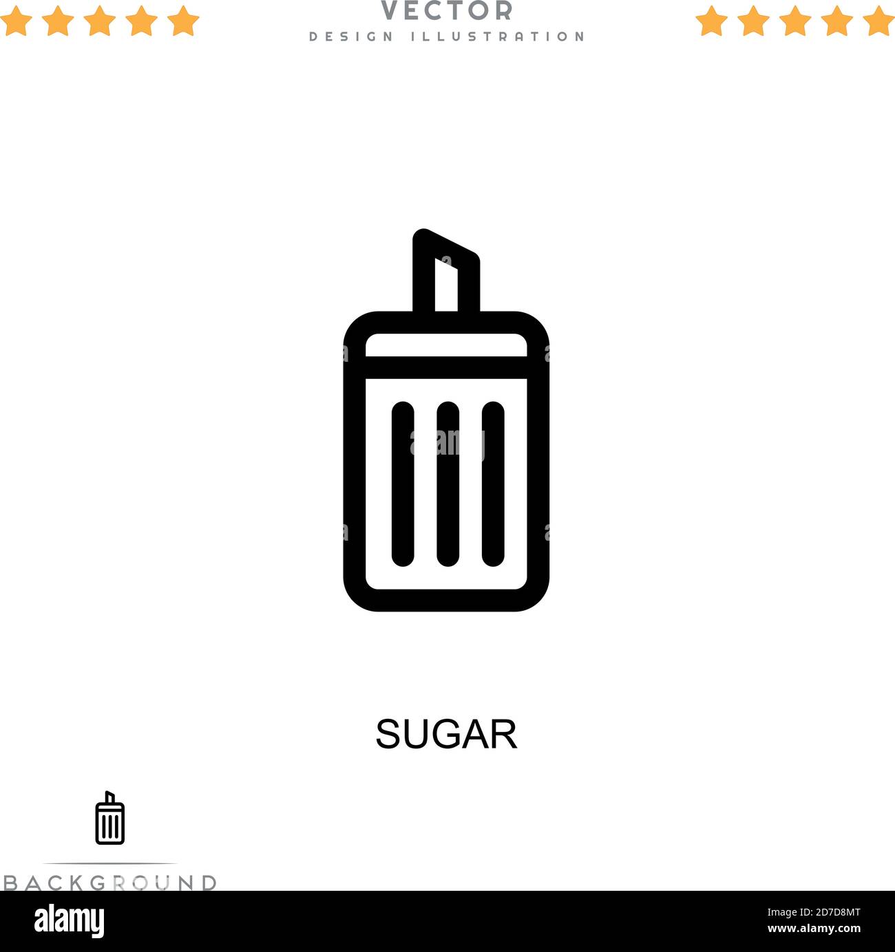 Sugar icon. Simple element from digital disruption collection. Line ...