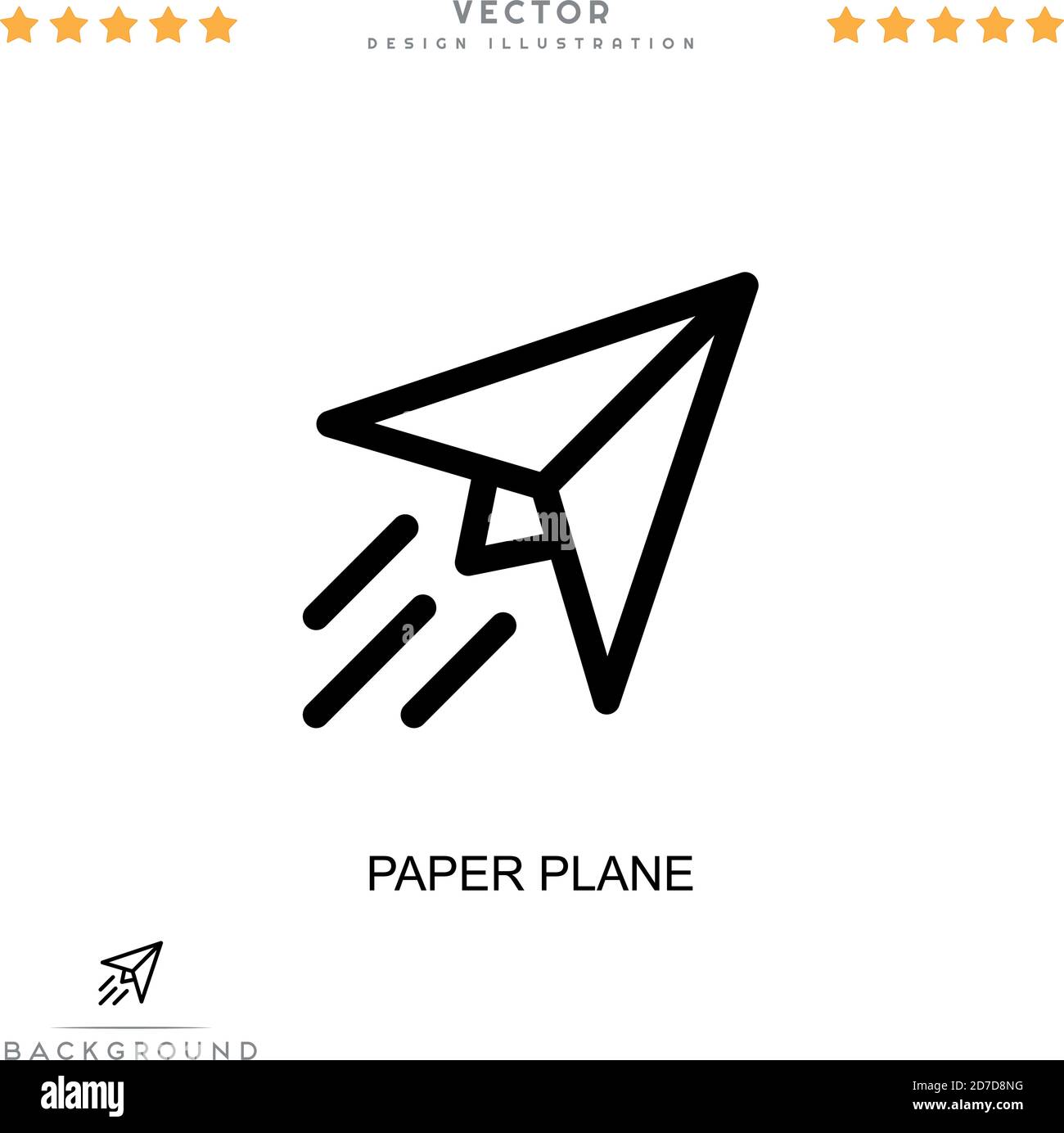 Paper plane icon. Simple element from digital disruption collection ...