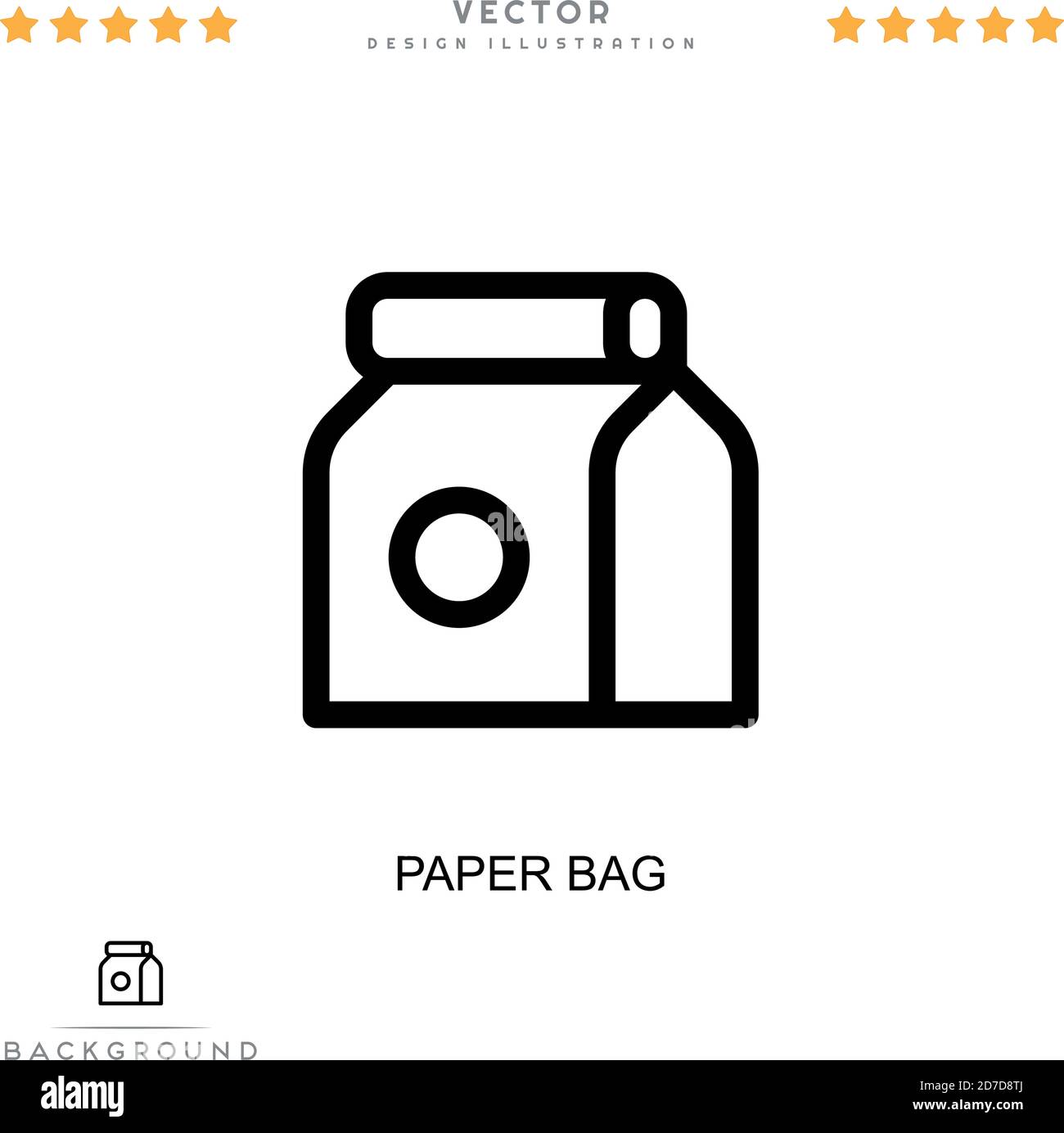 Paper bag icon. Simple element from digital disruption collection. Line ...