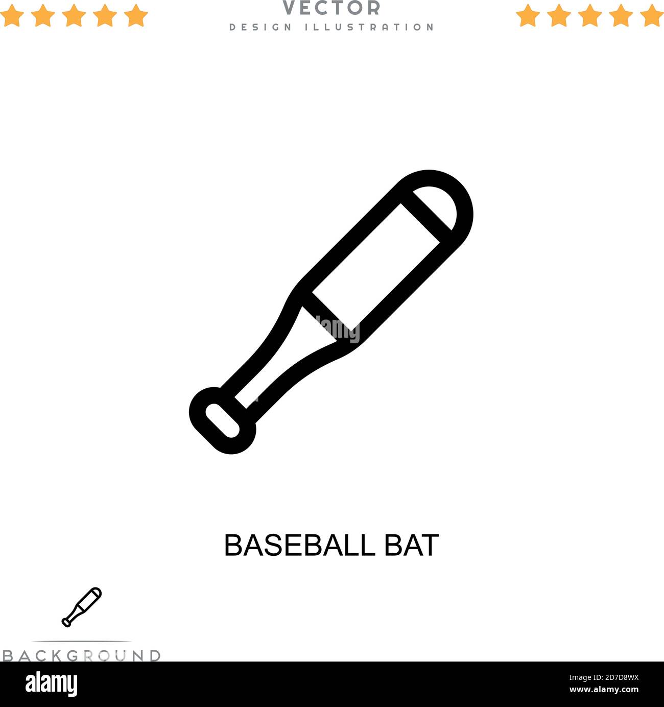 Baseball bat icon. Simple element from digital disruption collection ...