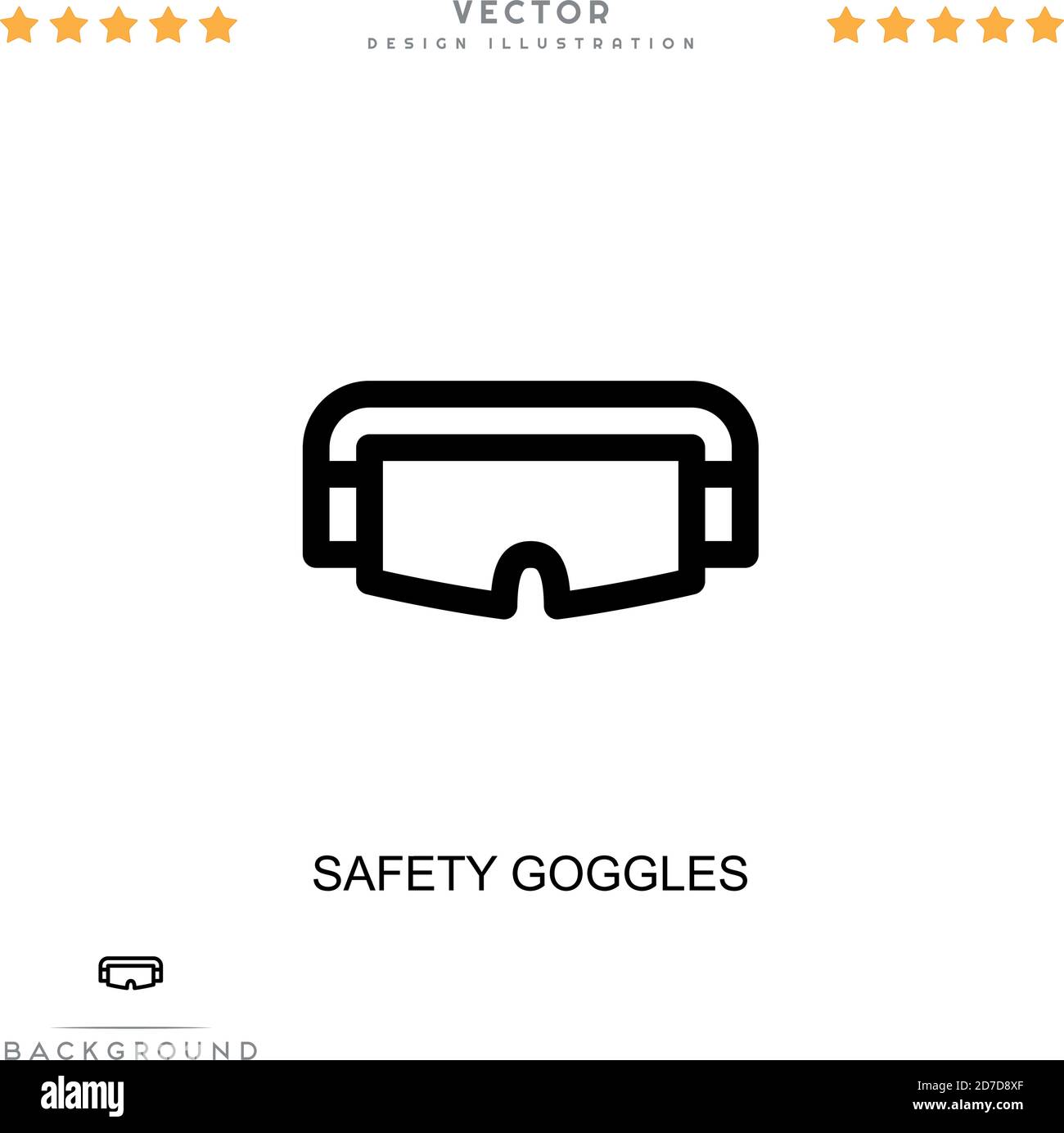 Safety goggles icon. Simple element from digital disruption collection ...