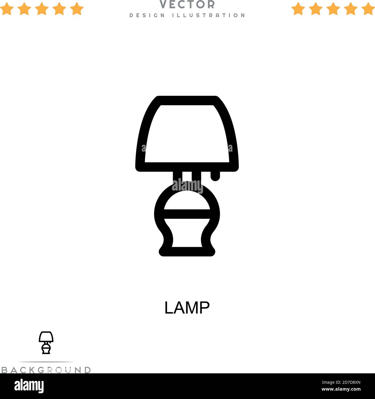 Lamp icon. Simple element from digital disruption collection. Line Lamp ...