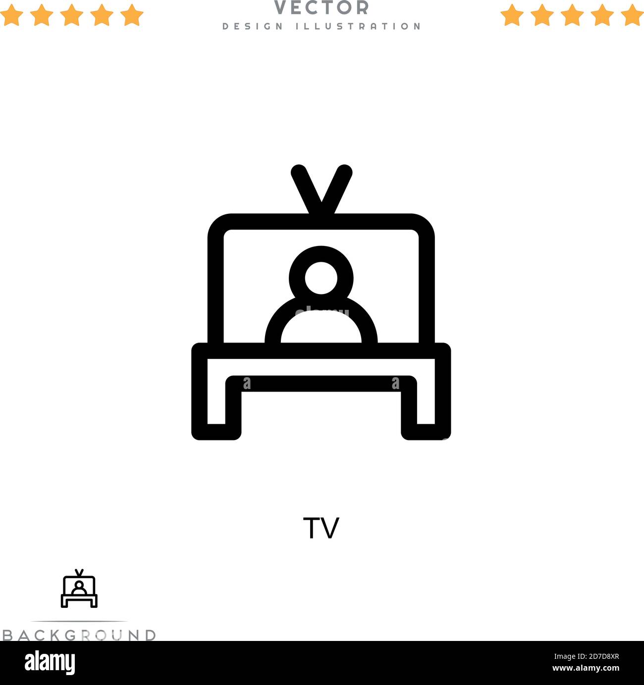 Tv icon. Simple element from digital disruption collection. Line Tv ...