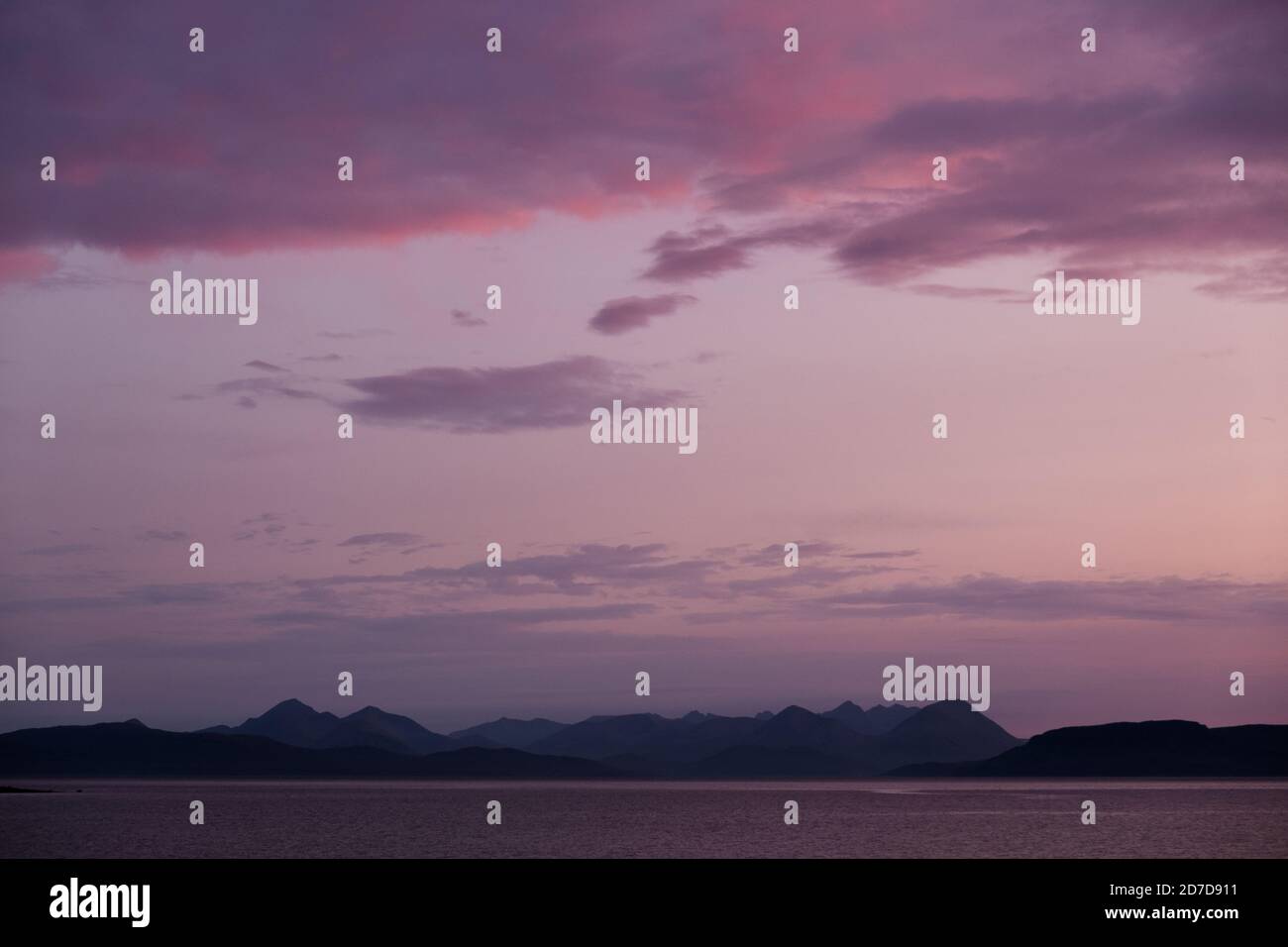 view of Skye at sunset Stock Photo - Alamy