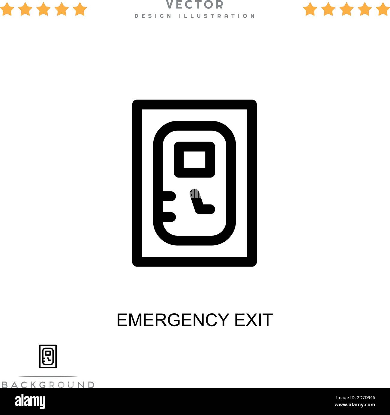 Emergency exit icon. Simple element from digital disruption collection ...