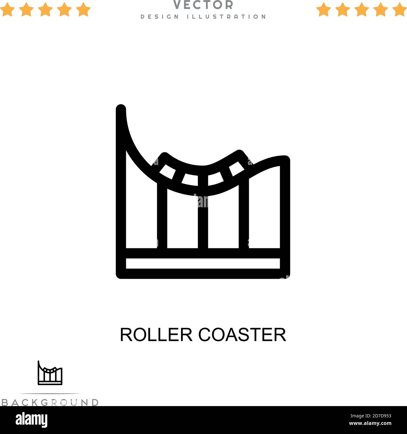 Roller coaster icon. Simple element from digital disruption collection ...