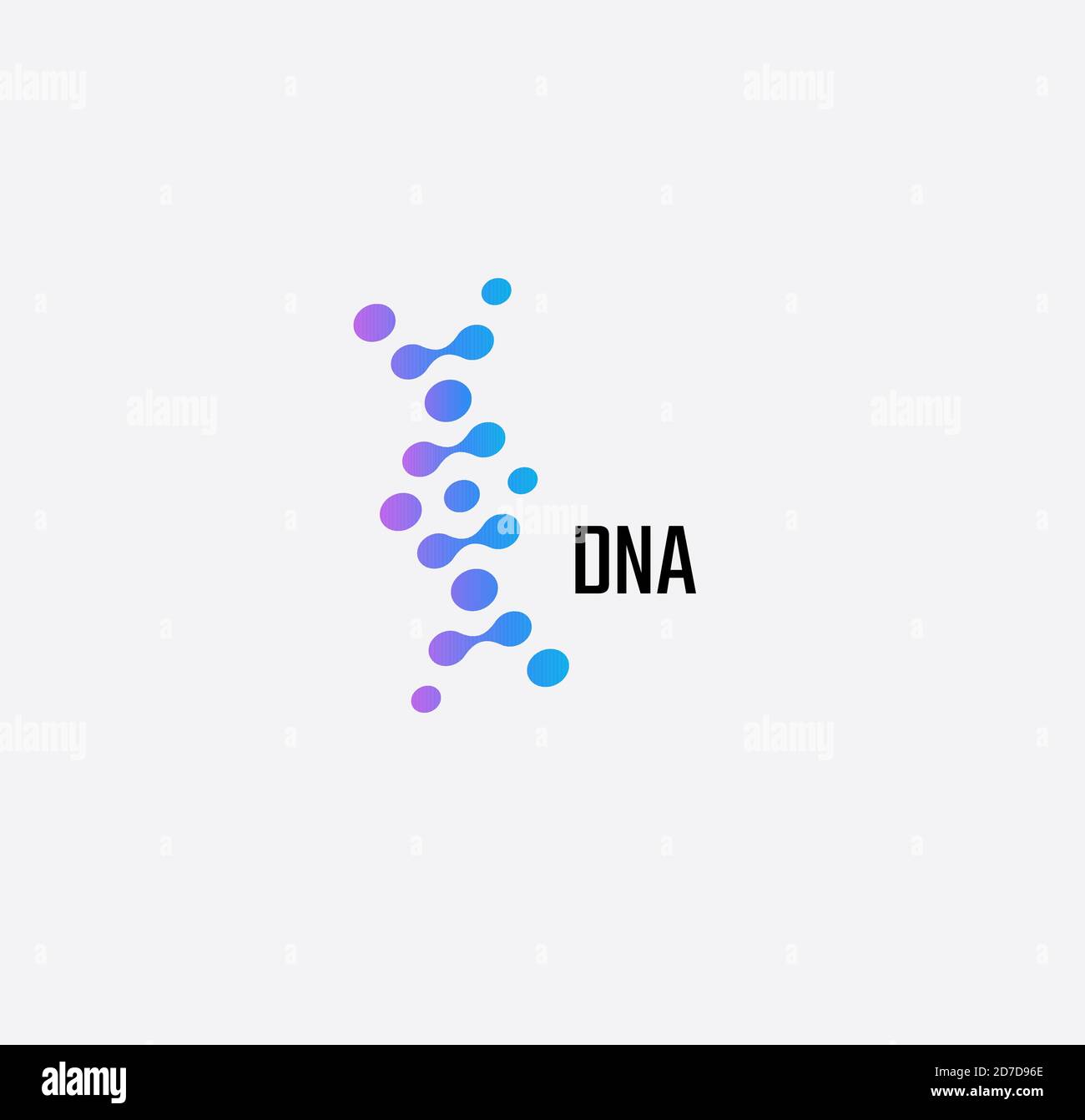 DNA logo concept for medical development and genetic research company ...