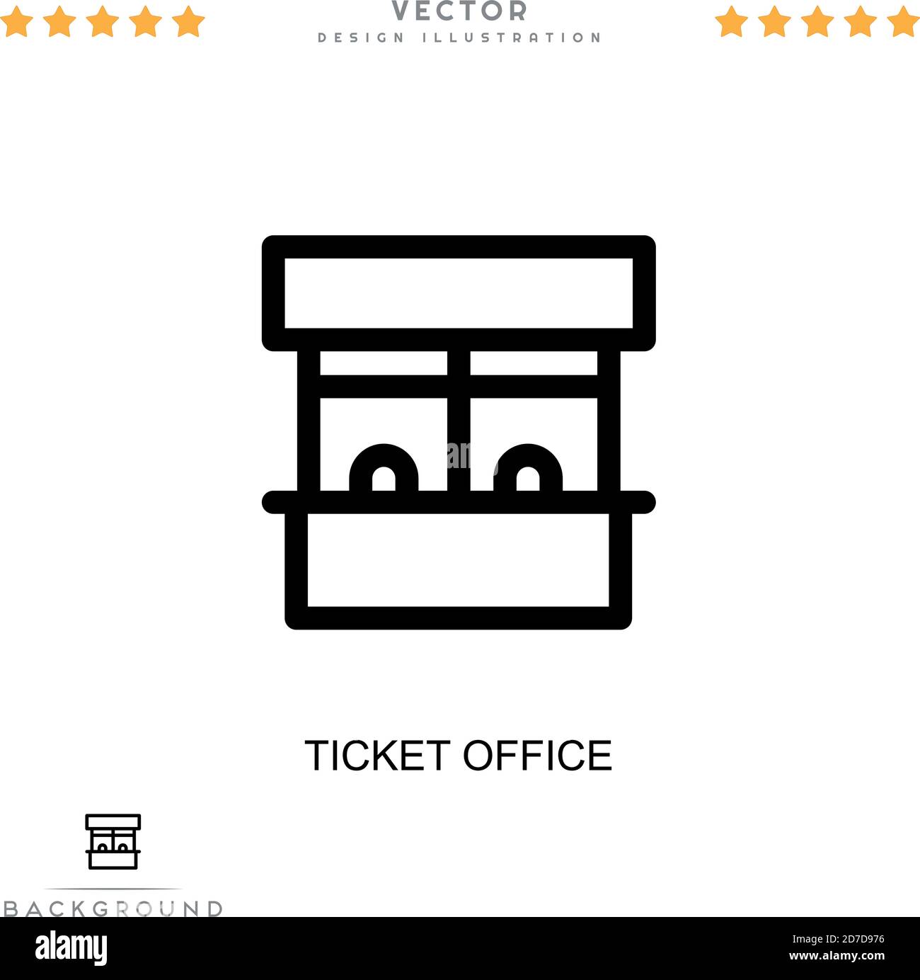 Ticket office icon. Simple element from digital disruption collection ...