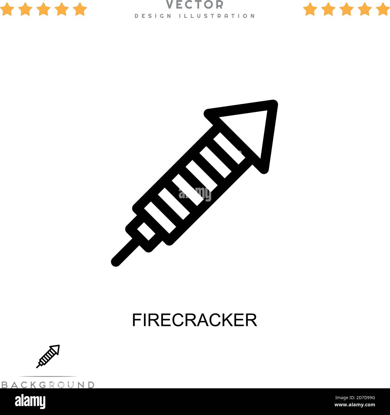 Firecracker icon. Simple element from digital disruption collection ...