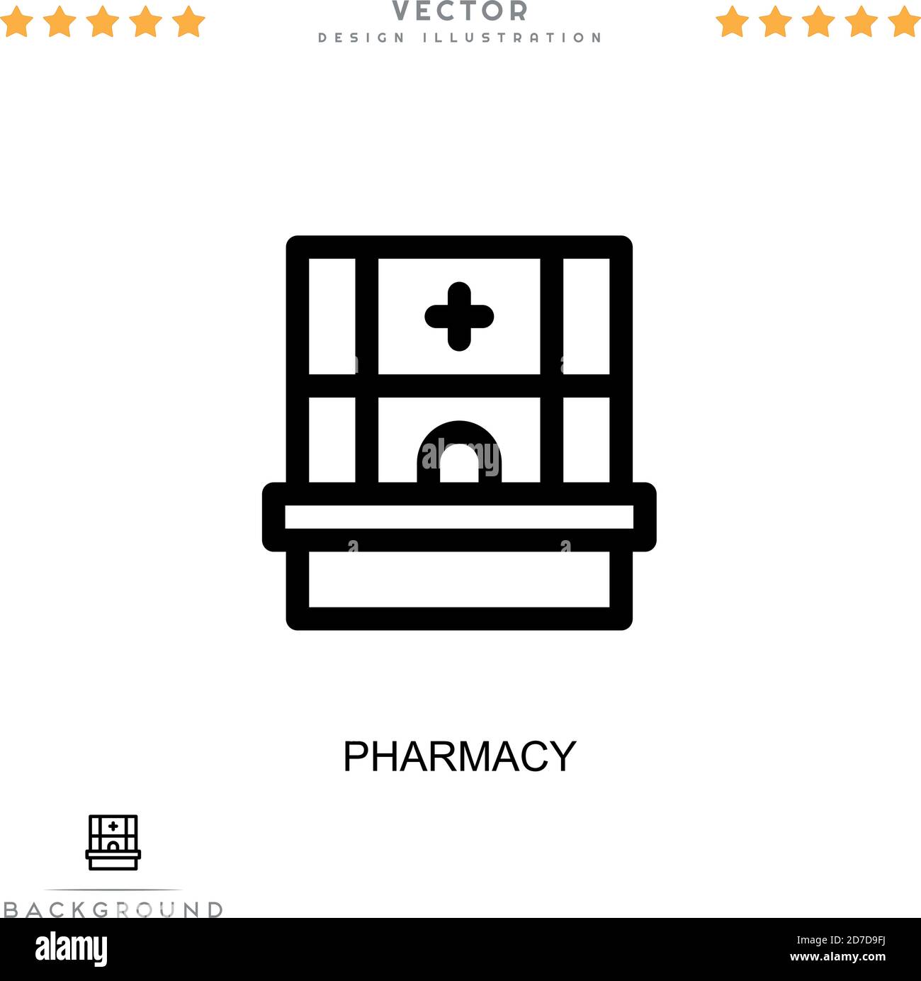 Pharmacy icon. Simple element from digital disruption collection. Line ...