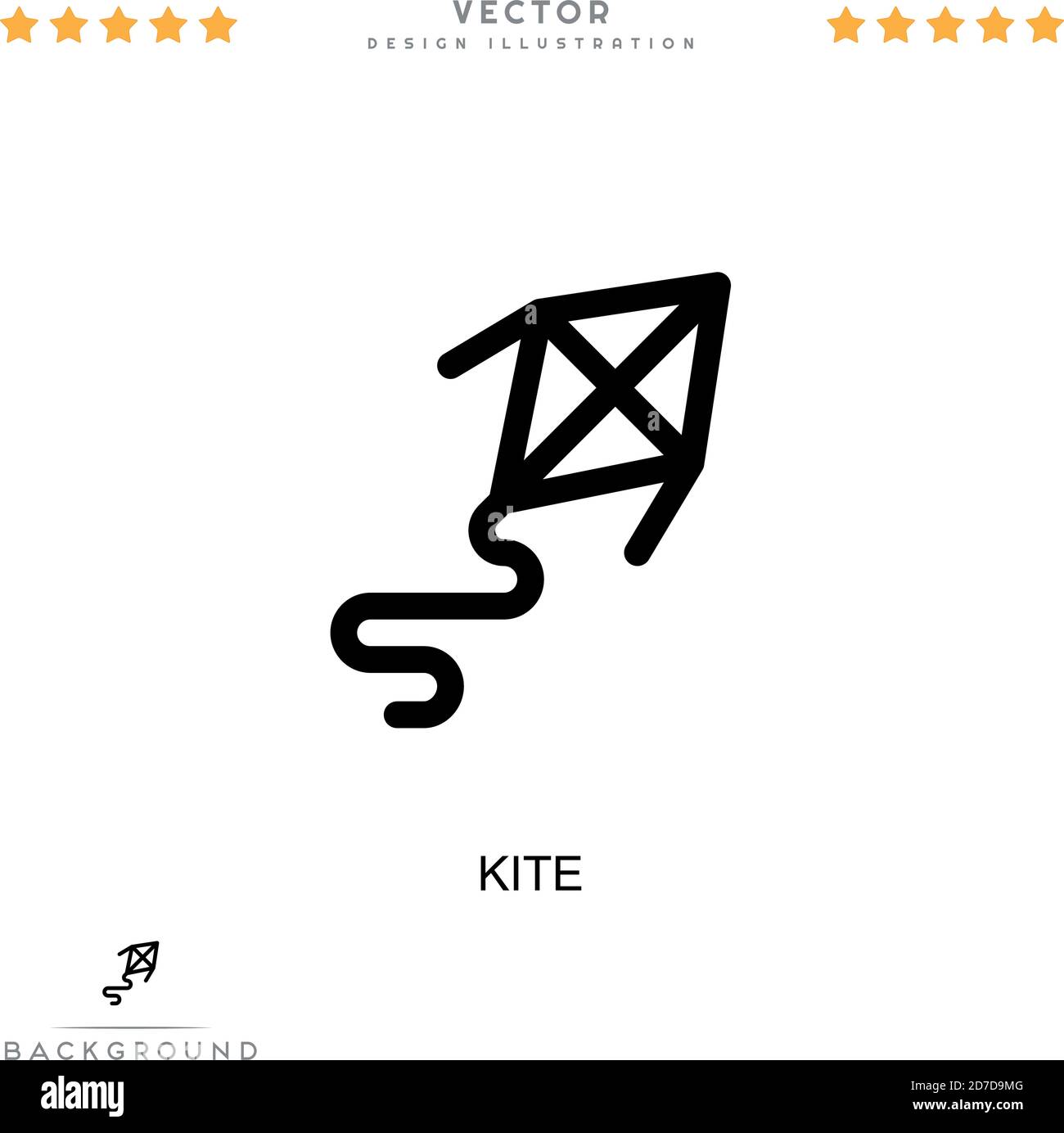 Kite icon. Simple element from digital disruption collection. Line Kite ...