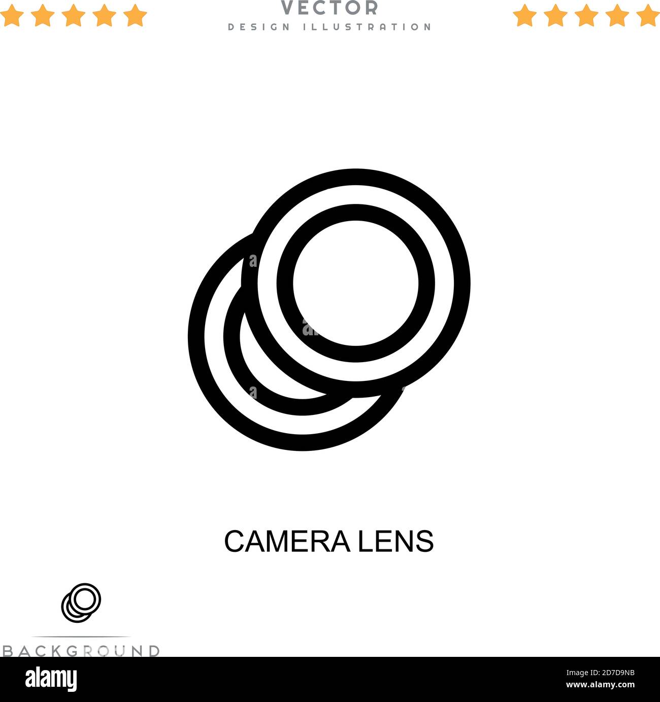 Camera lens icon. Simple element from digital disruption collection ...