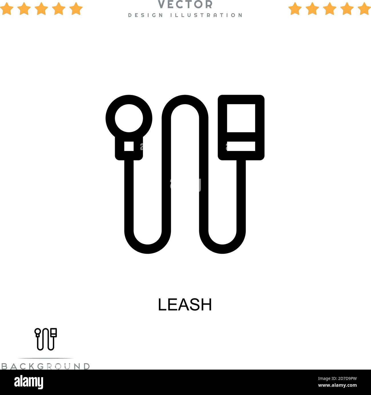 Leash icon. Simple element from digital disruption collection. Line ...