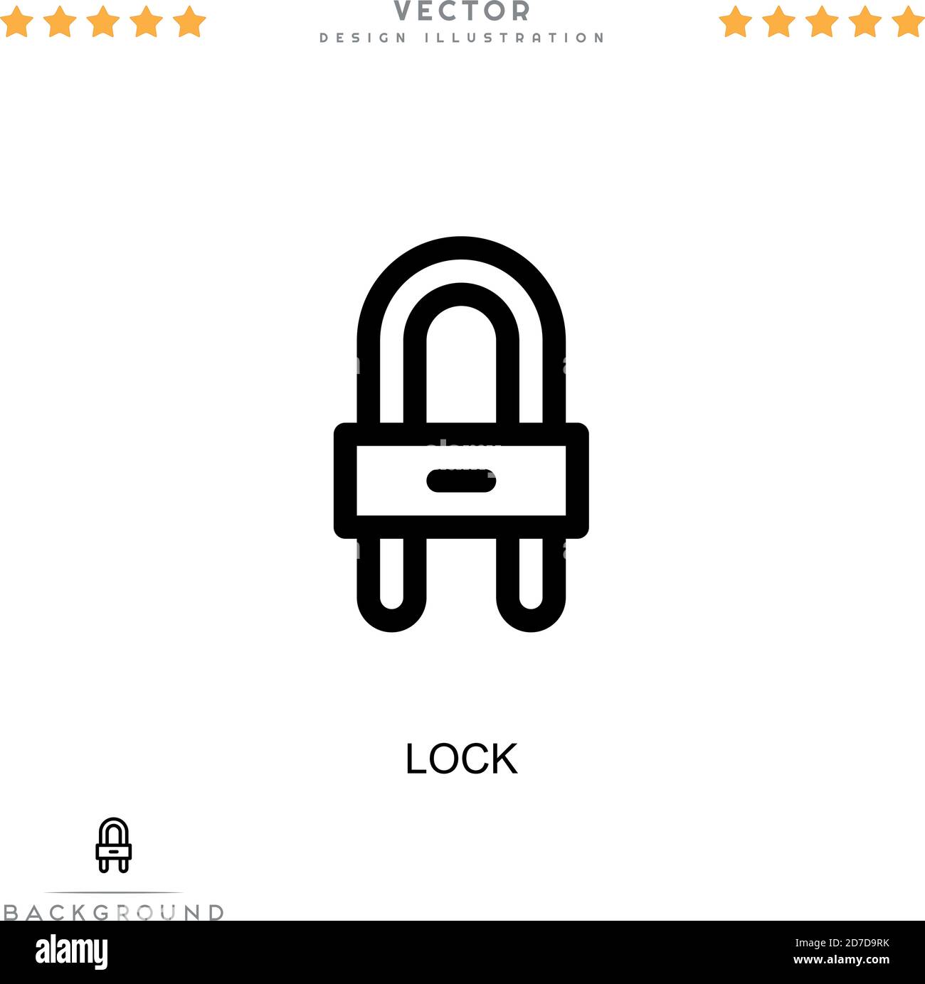 Lock icon. Simple element from digital disruption collection. Line Lock ...