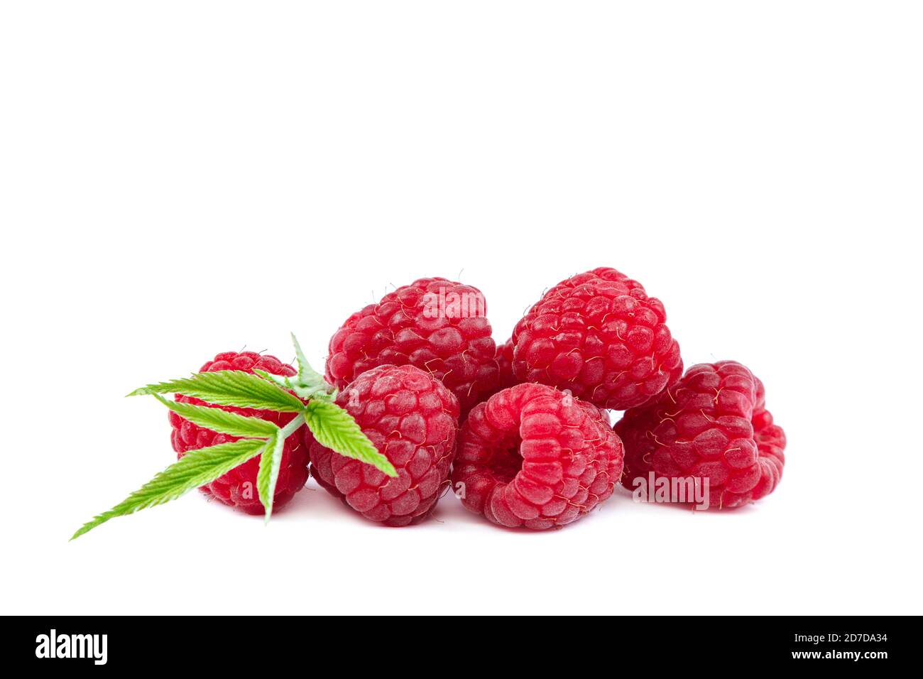 Fruits raspberries isolated on a white background Stock Photo - Alamy