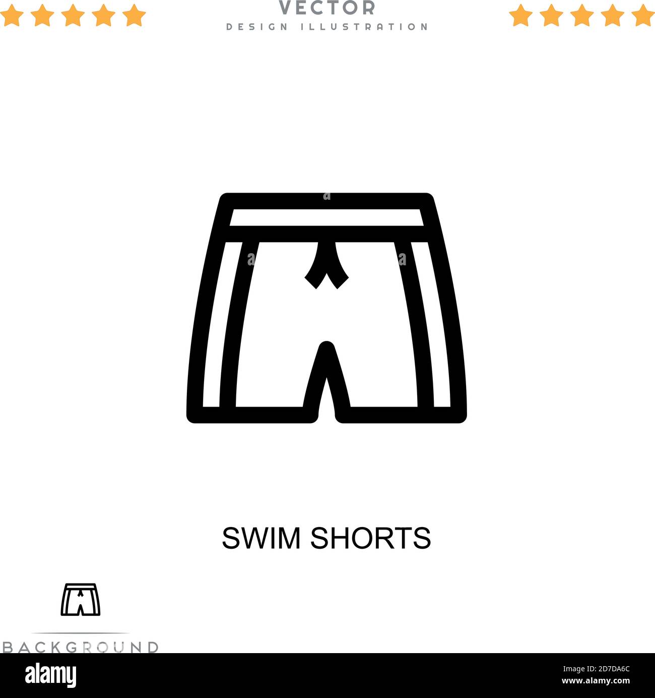 Swim shorts icon. Simple element from digital disruption collection ...